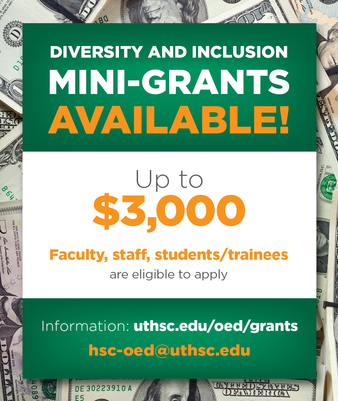 Diversity Inclusion Mini Grants | Office of Equity and Diversity | UTHSC Diversity Inclusion Mini Grants | Office of Equity and Diversity | UTHSC