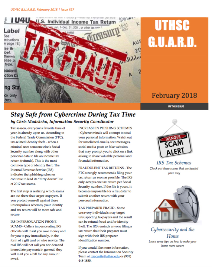 G.U.A.R.D. Newsletter | Cybersecurity | Information Technology Services ...